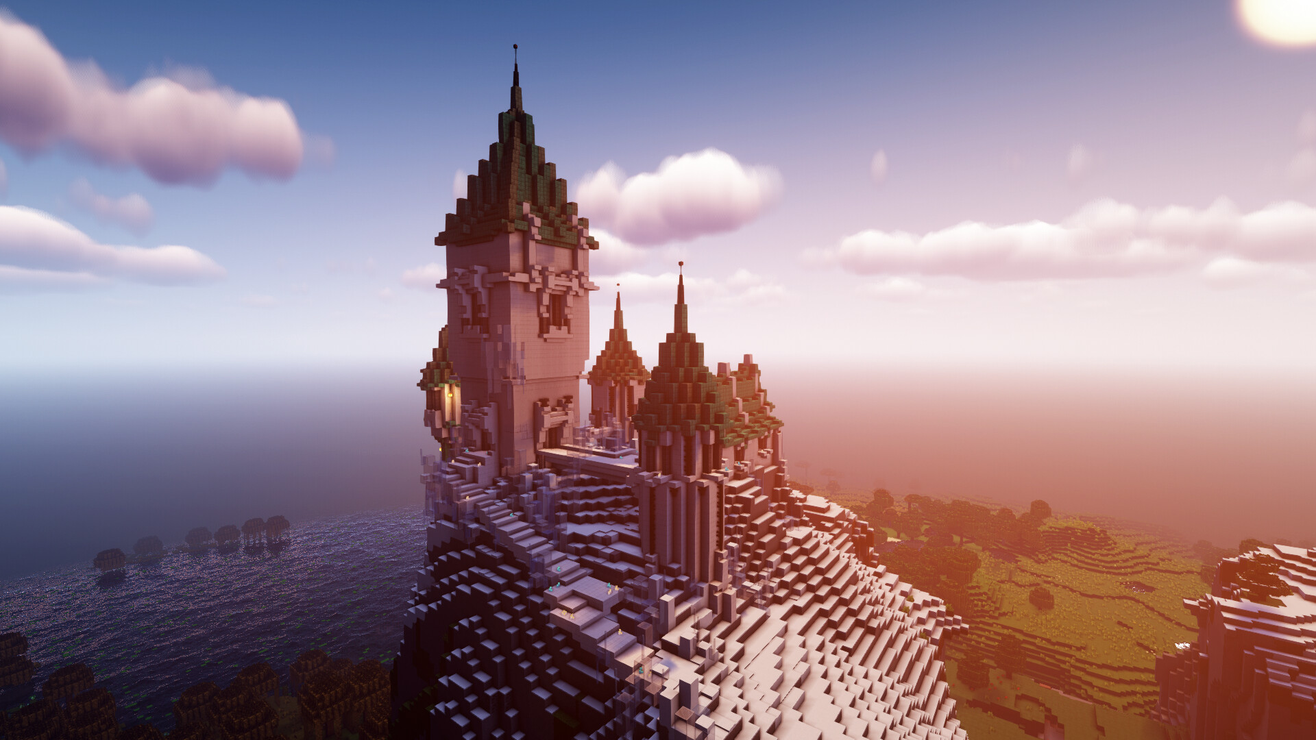 Timelapse // Icy Castle + Schematic / 1.17.1 Minecraft Map