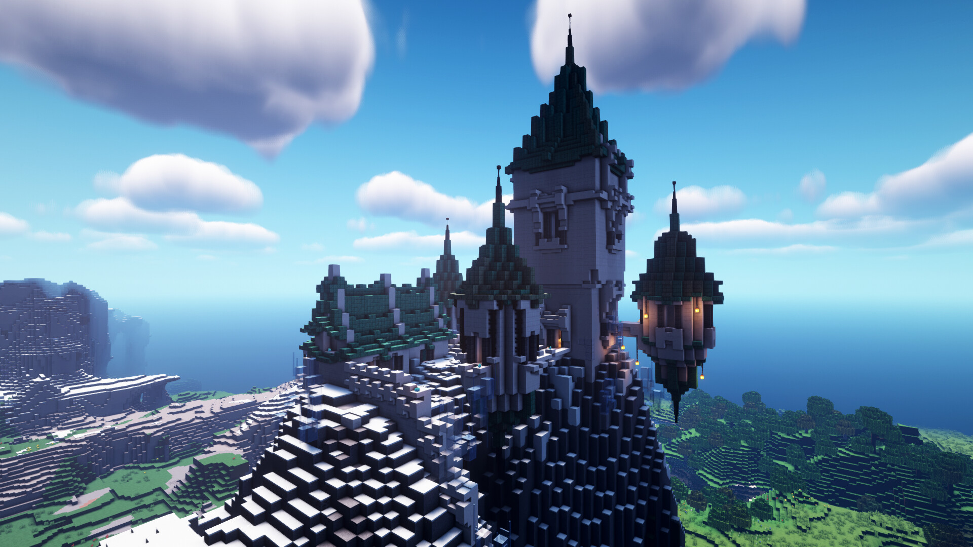 Timelapse // Icy Castle + Schematic / 1.17.1 Minecraft Map