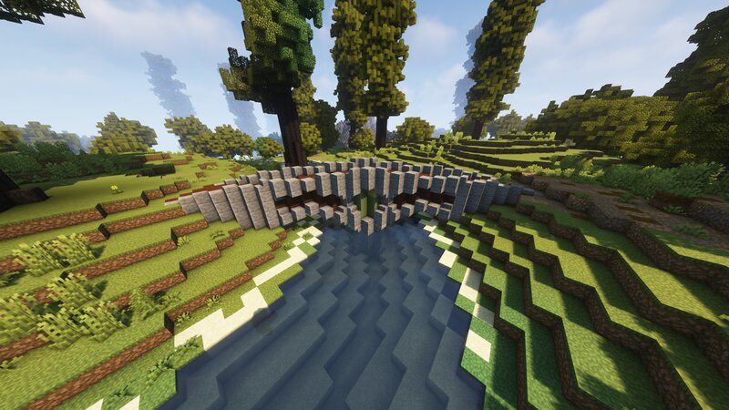 Diagonal Bridge Minecraft Map