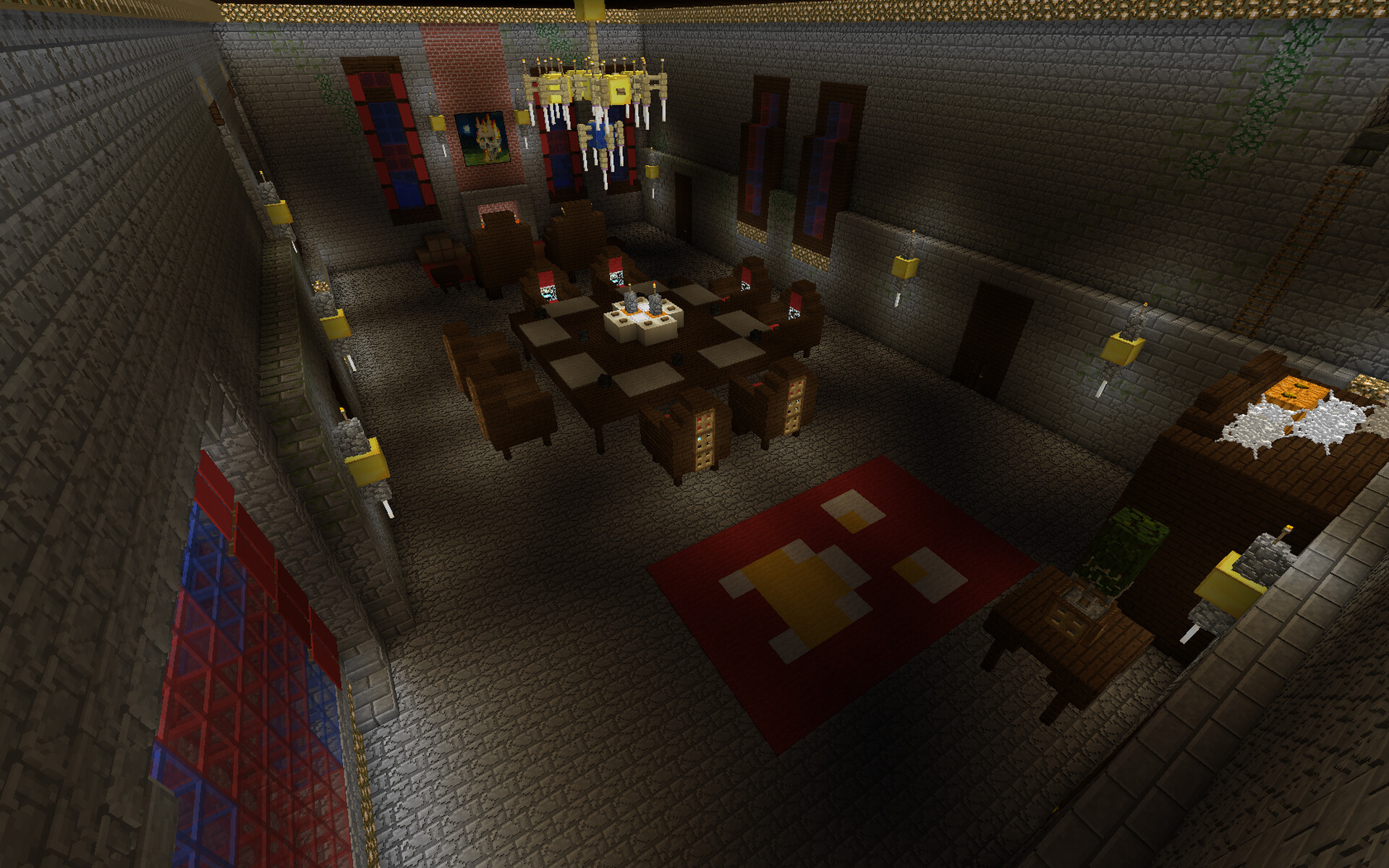 giant creepy horror house - schematic download Minecraft Map