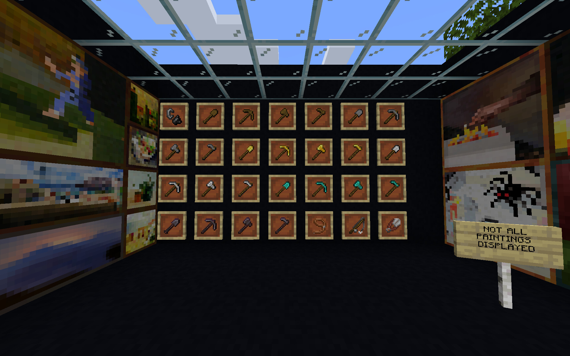 a texture pack showcase thing w/ shaders Minecraft Map