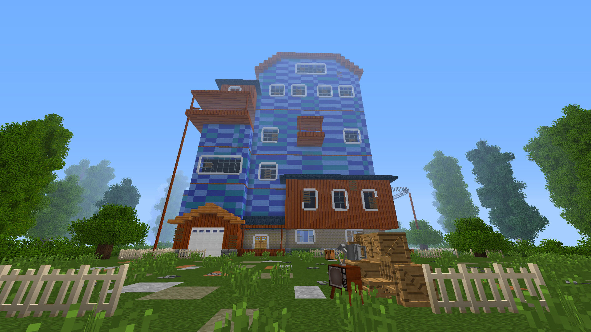 Hello Neighbor forest Remake Update 4 Minecraft Map