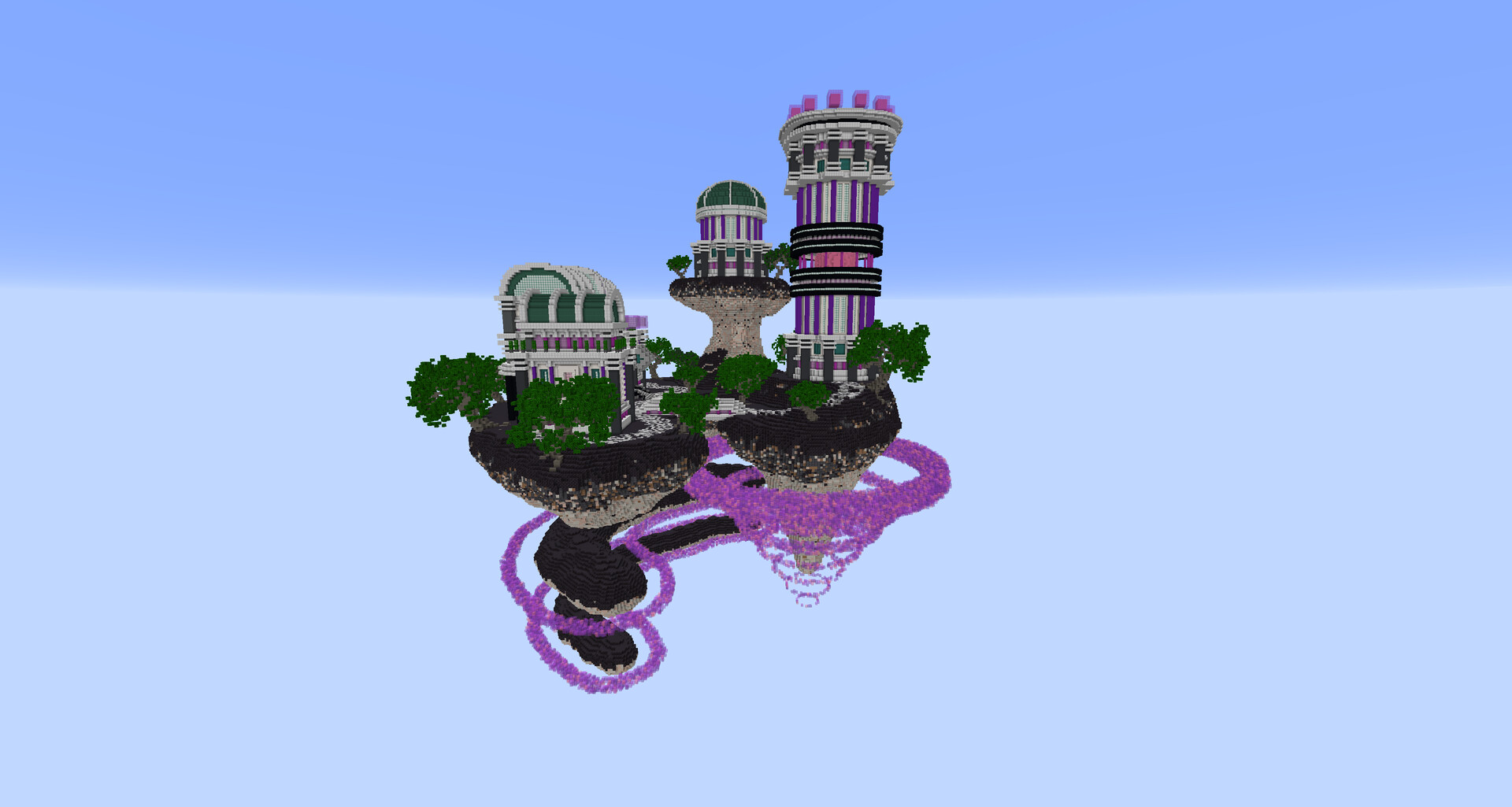 COMMISSION | Futuristic Hub Minecraft Map