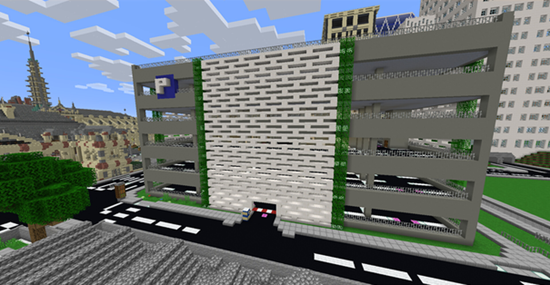 Modern Parking Minecraft Map
