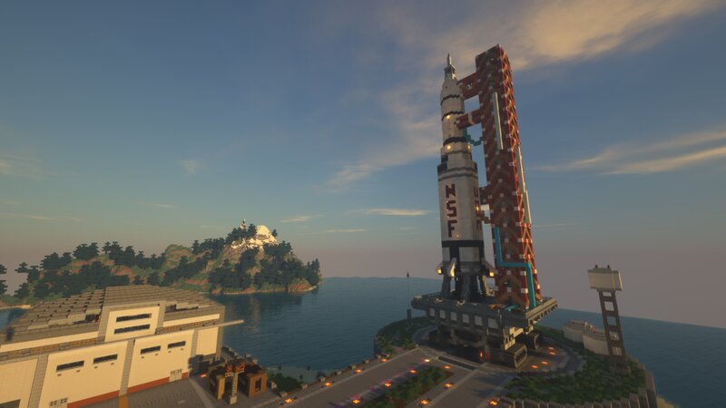 Rocket Launch STEM Awareness and Astronaut Training Facility Minecraft Map