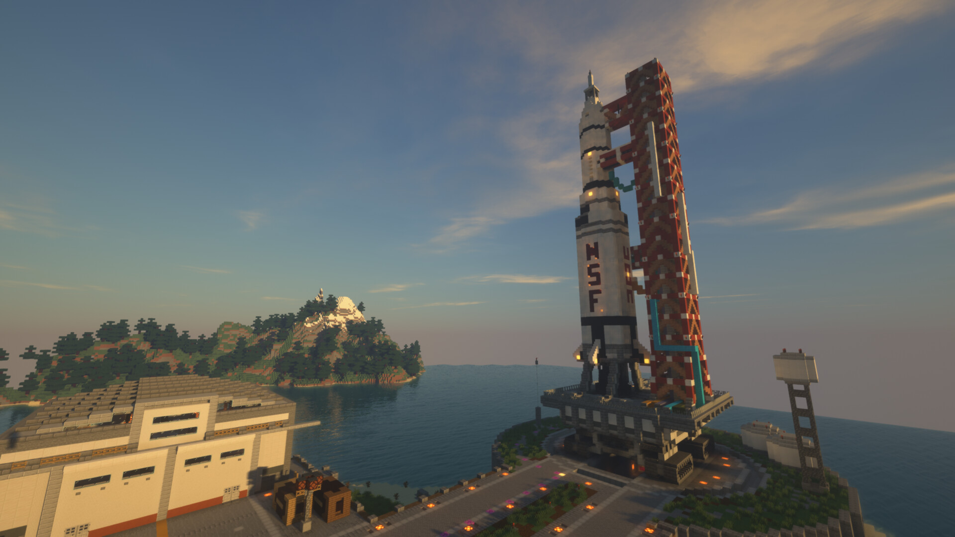 Rocket Launch STEM Awareness and Astronaut Training Facility Minecraft Map