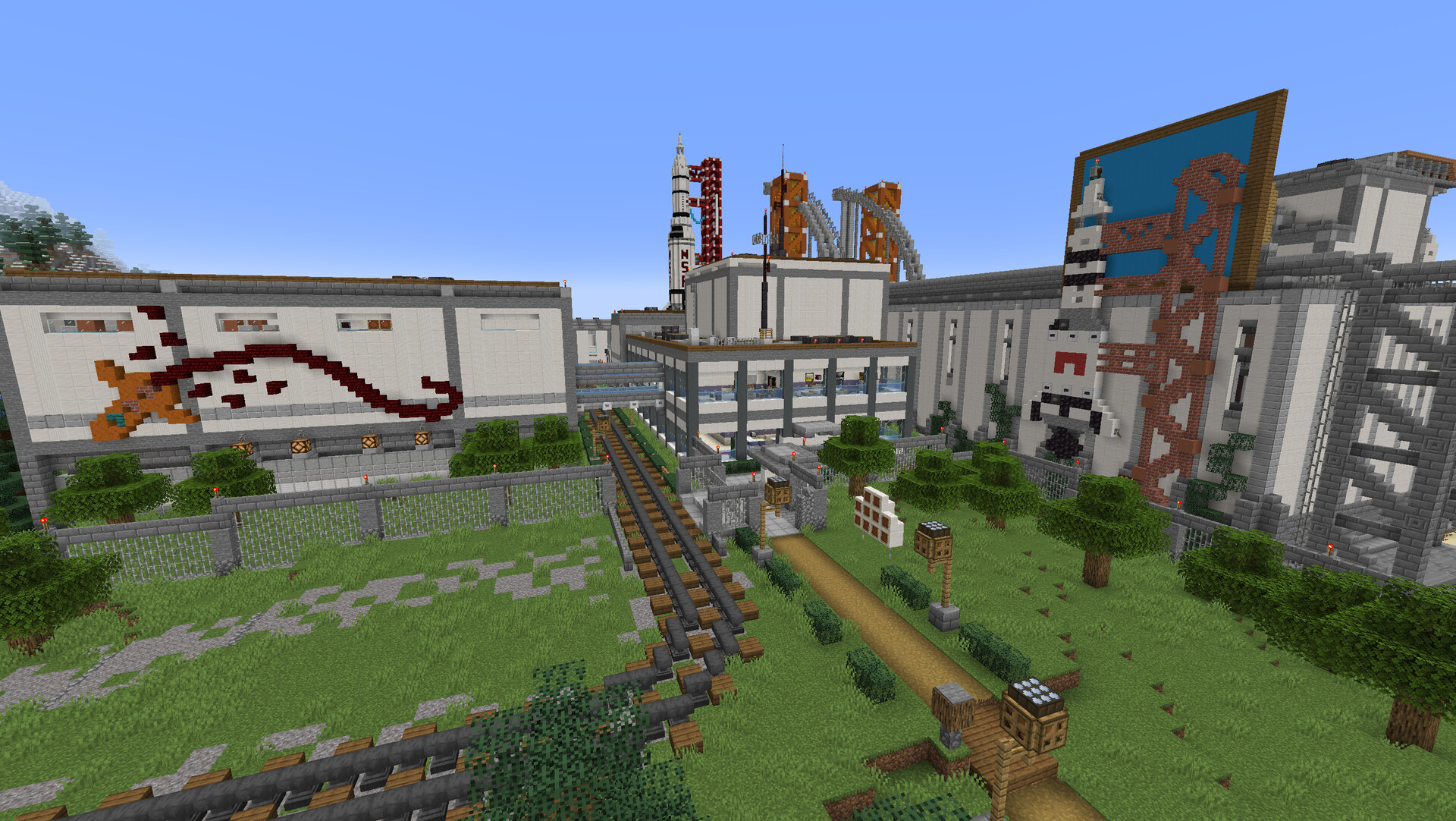 Rocket Launch STEM Awareness and Astronaut Training Facility Minecraft Map