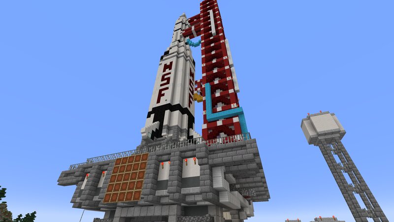 Rocket Launch STEM Awareness and Astronaut Training Facility Minecraft Map