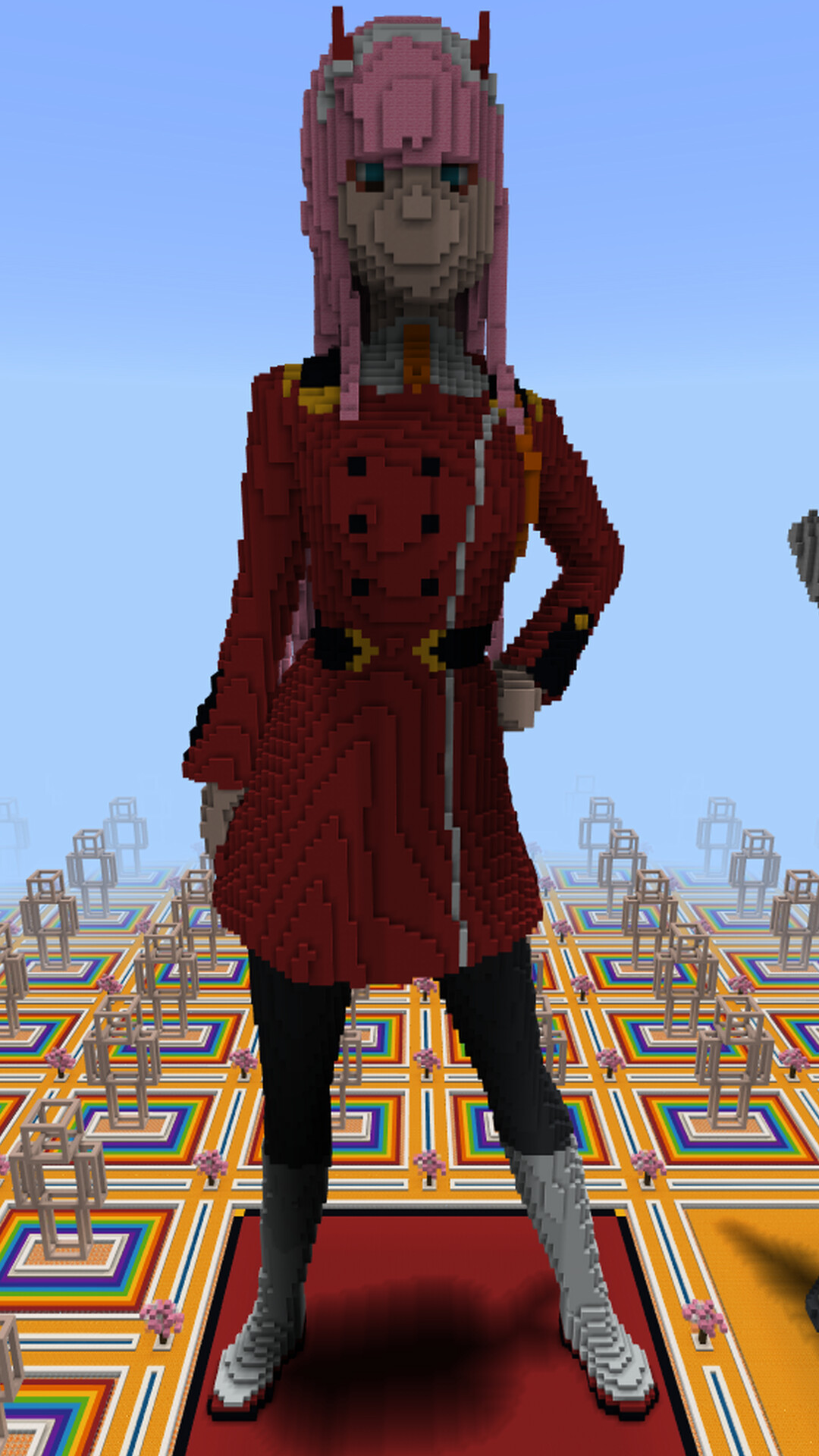 Zero Two - DARLING in the FRANXX - Statue Minecraft Map