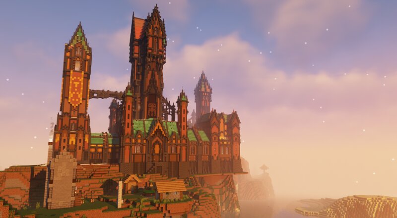 Deepslate Gothic Castle in minecraft 1.17 Bedrock Edition Minecraft Map