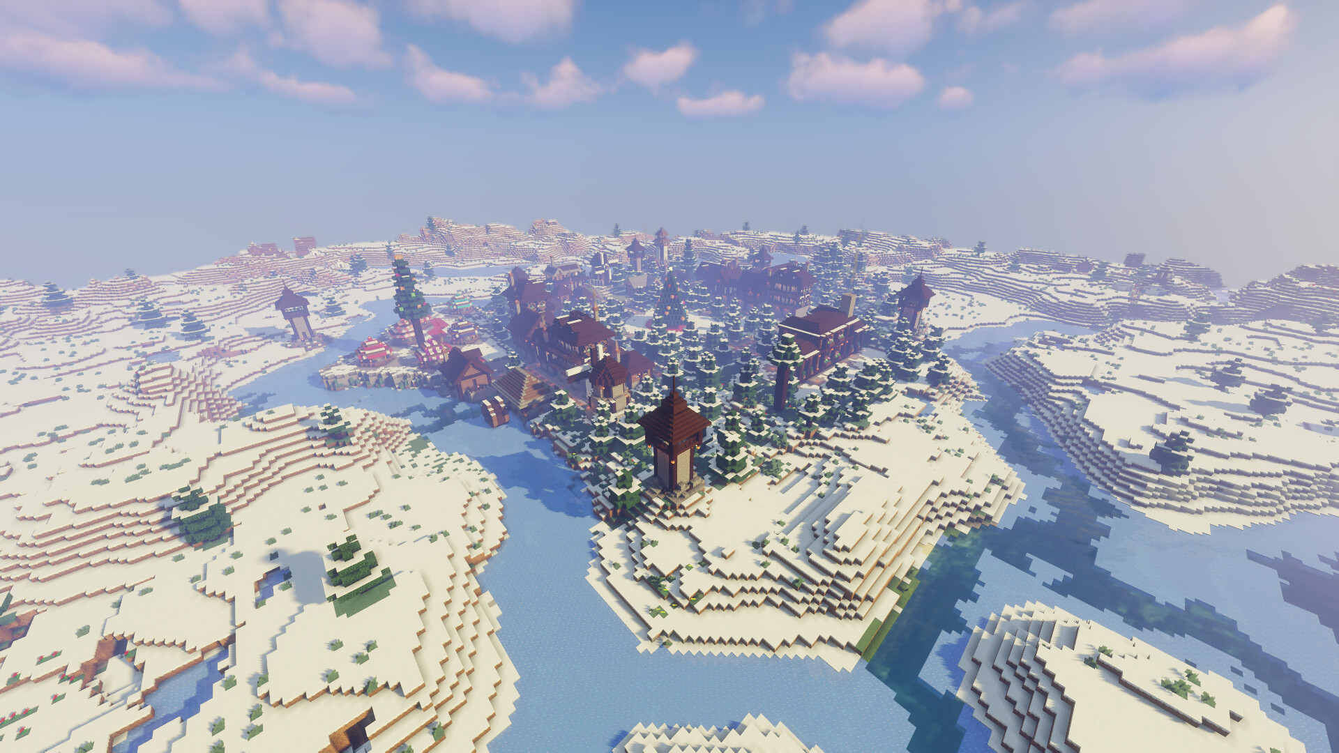 Winter Town Minecraft Map
