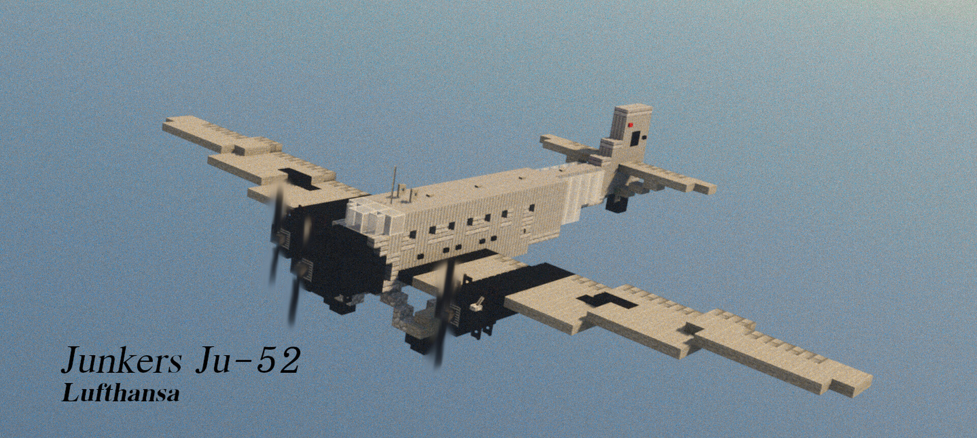 Junkers Ju-52/3m 1.5:1 Scale Minecraft Map