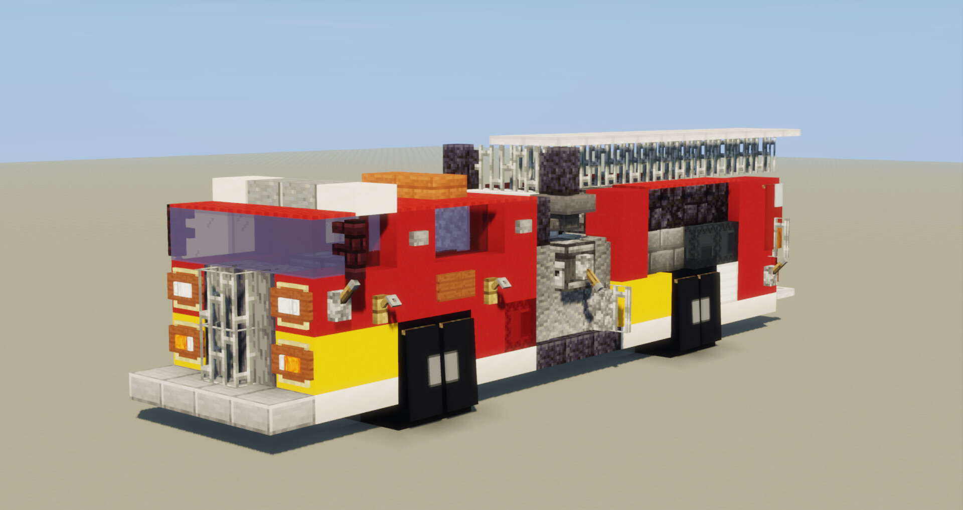Fire Truck (with ladder) Minecraft Map
