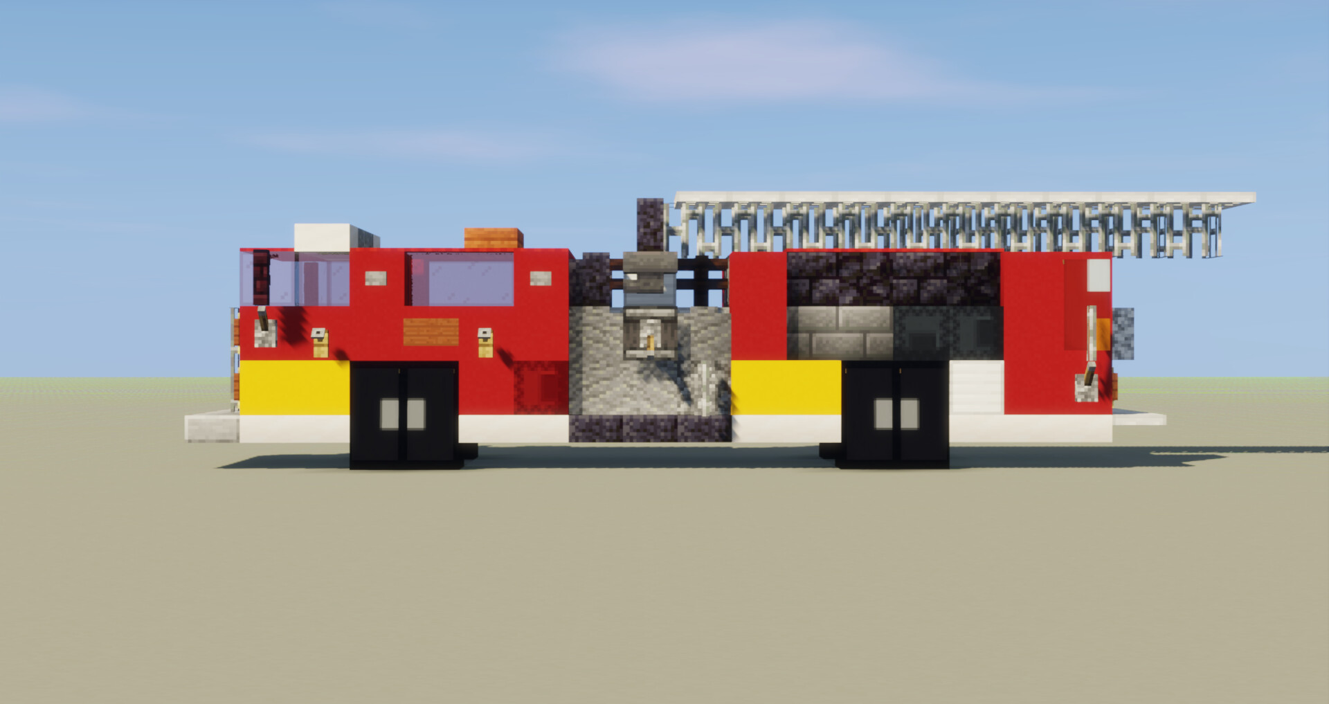 Fire Truck (with ladder) Minecraft Map
