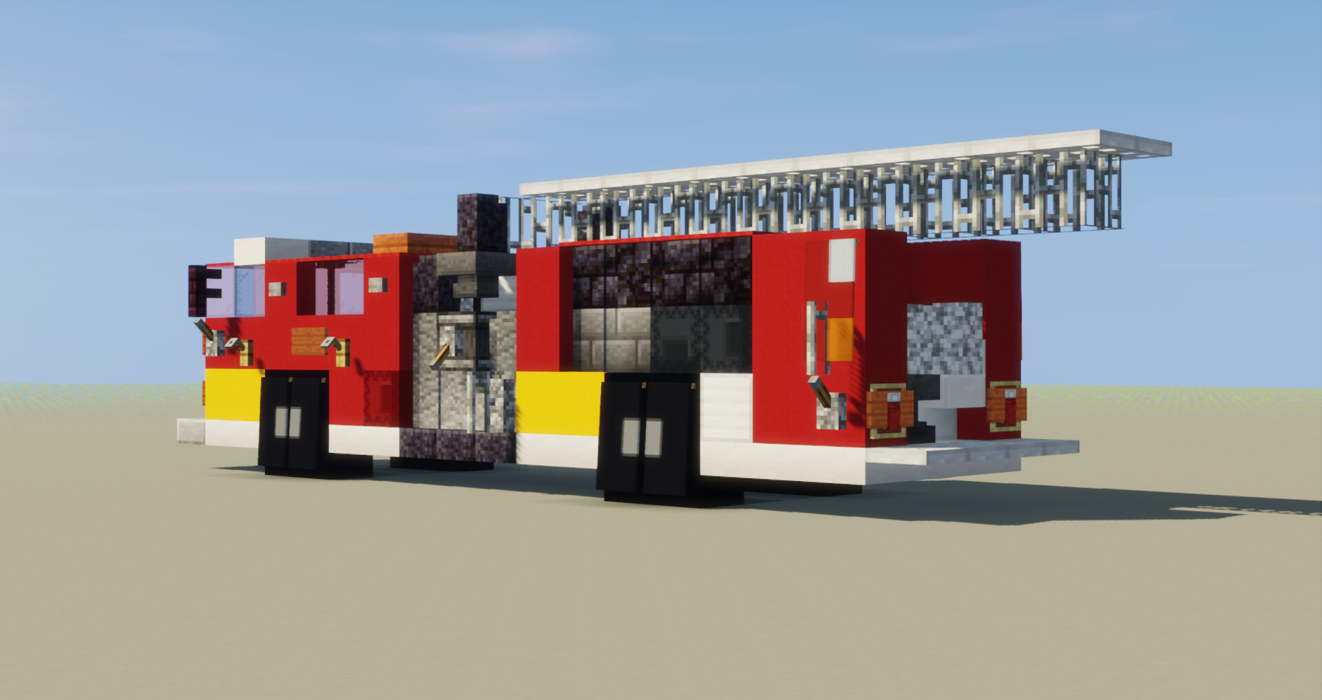 Fire Truck (with ladder) Minecraft Map