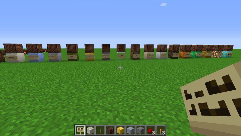 Noteblock music sheet Minecraft Map