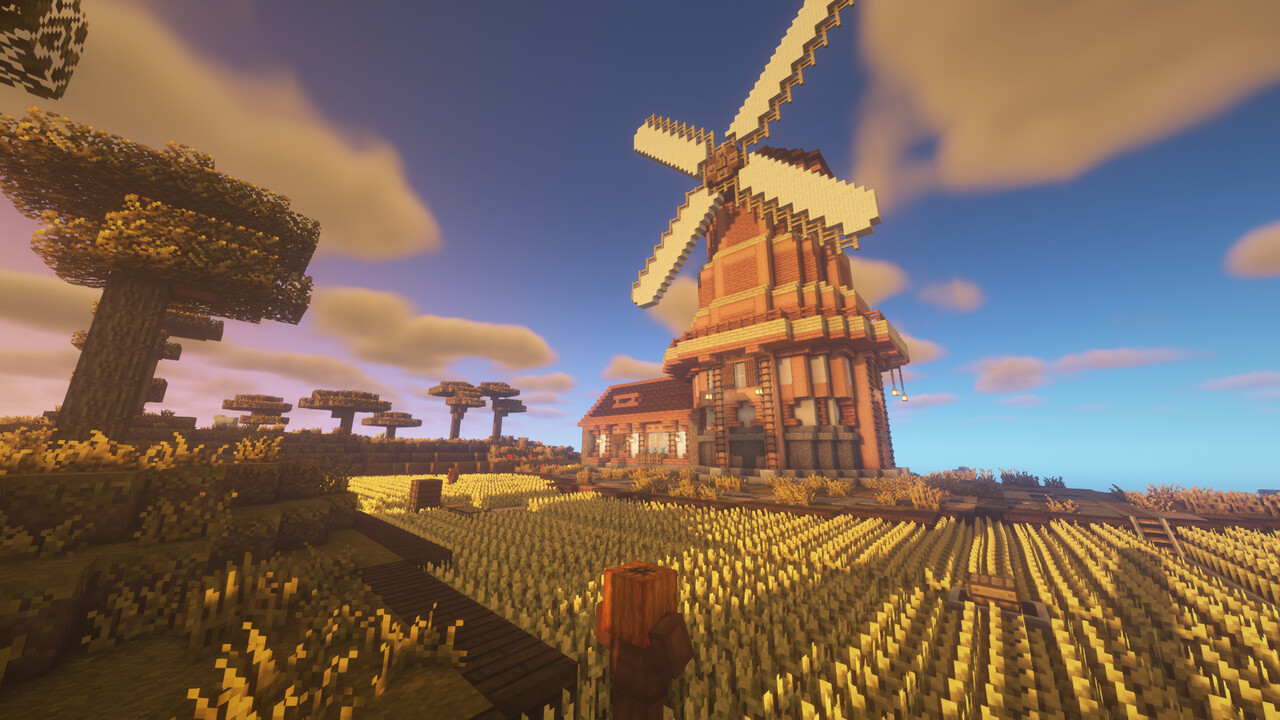 WindMill (with working animation) Minecraft Map