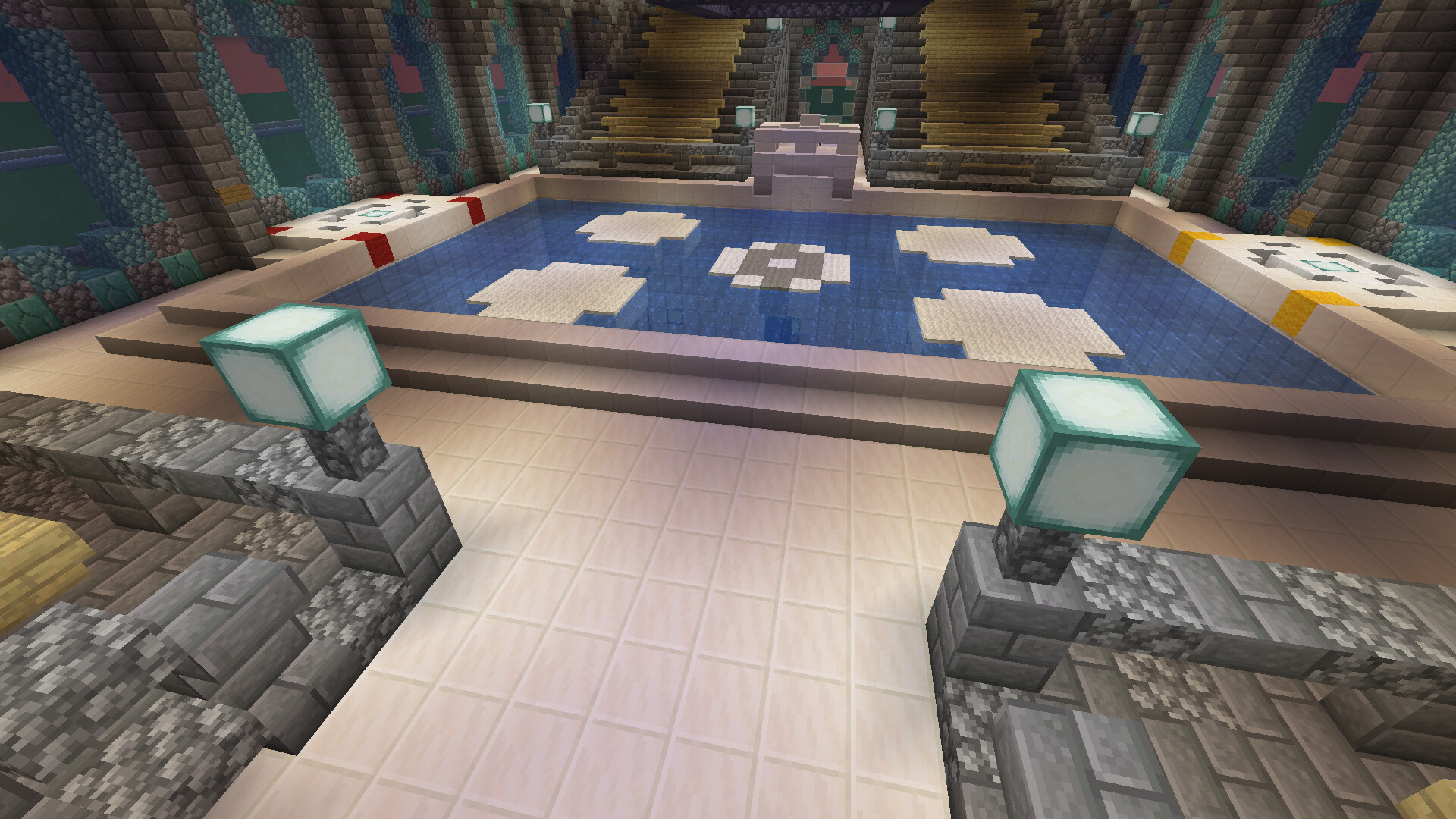 Pokemon WaterGym with Arena basin Minecraft Map