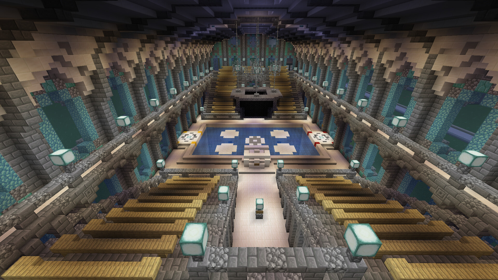 Pokemon WaterGym with Arena basin Minecraft Map