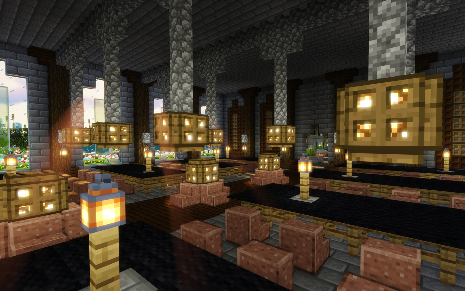 Rainbow Mansion Hunt Minecraft Map