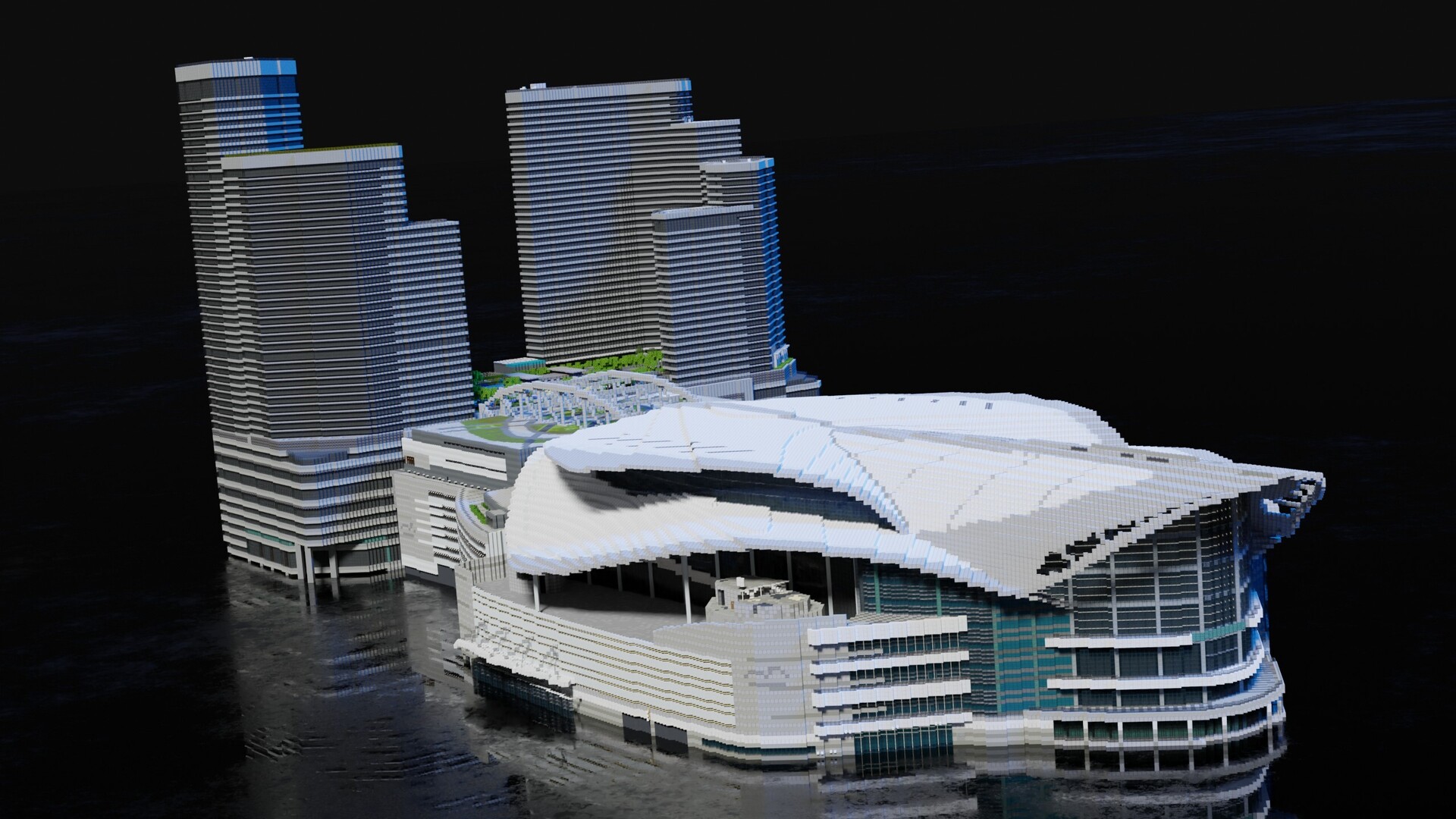 Hong Kong Convention and Exhibition Centre in Minecraft 1:1 ...
