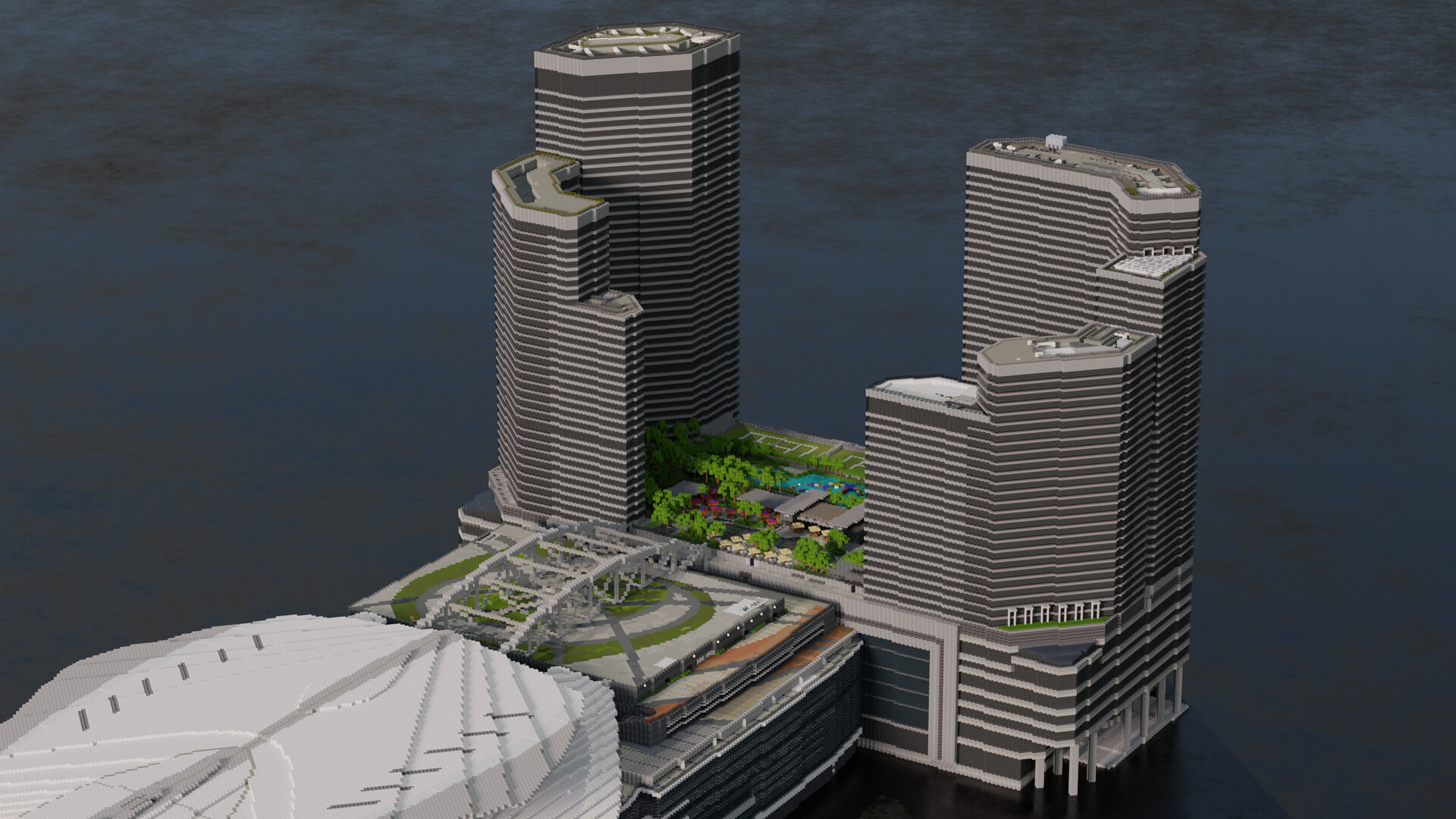 Hong Kong Convention and Exhibition Centre in Minecraft 1:1 ...