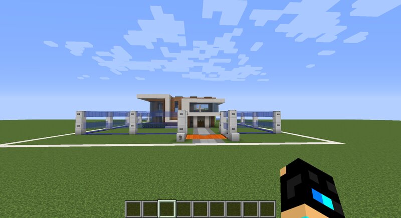 Mob Proof and Safe Redstone Modern House Minecraft Map