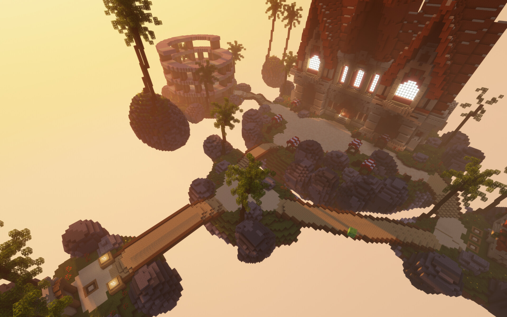 Floating Castle (For Skyblock) Spawn + DOWNLOAD Minecraft Map