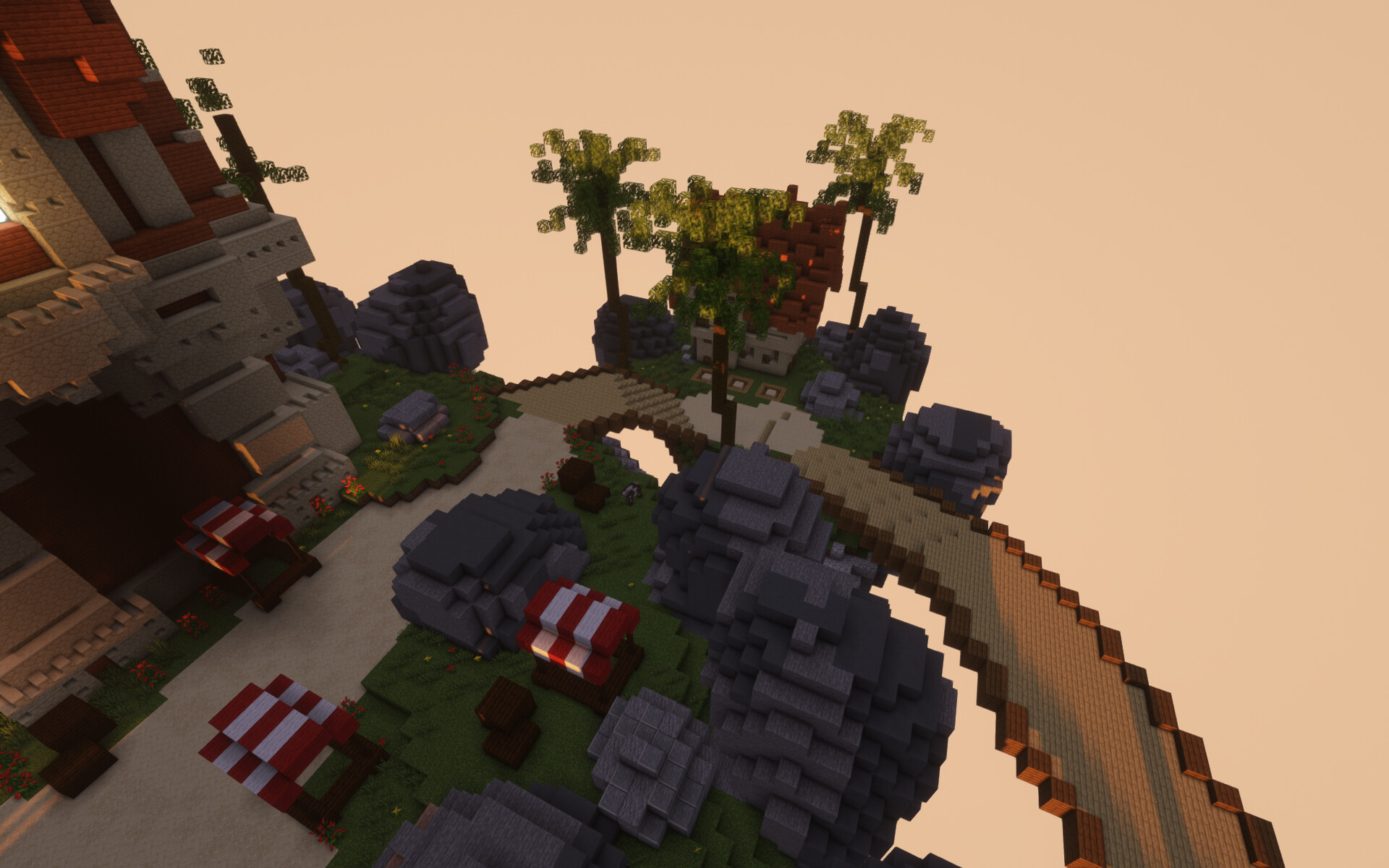 Floating Castle (For Skyblock) Spawn + DOWNLOAD Minecraft Map