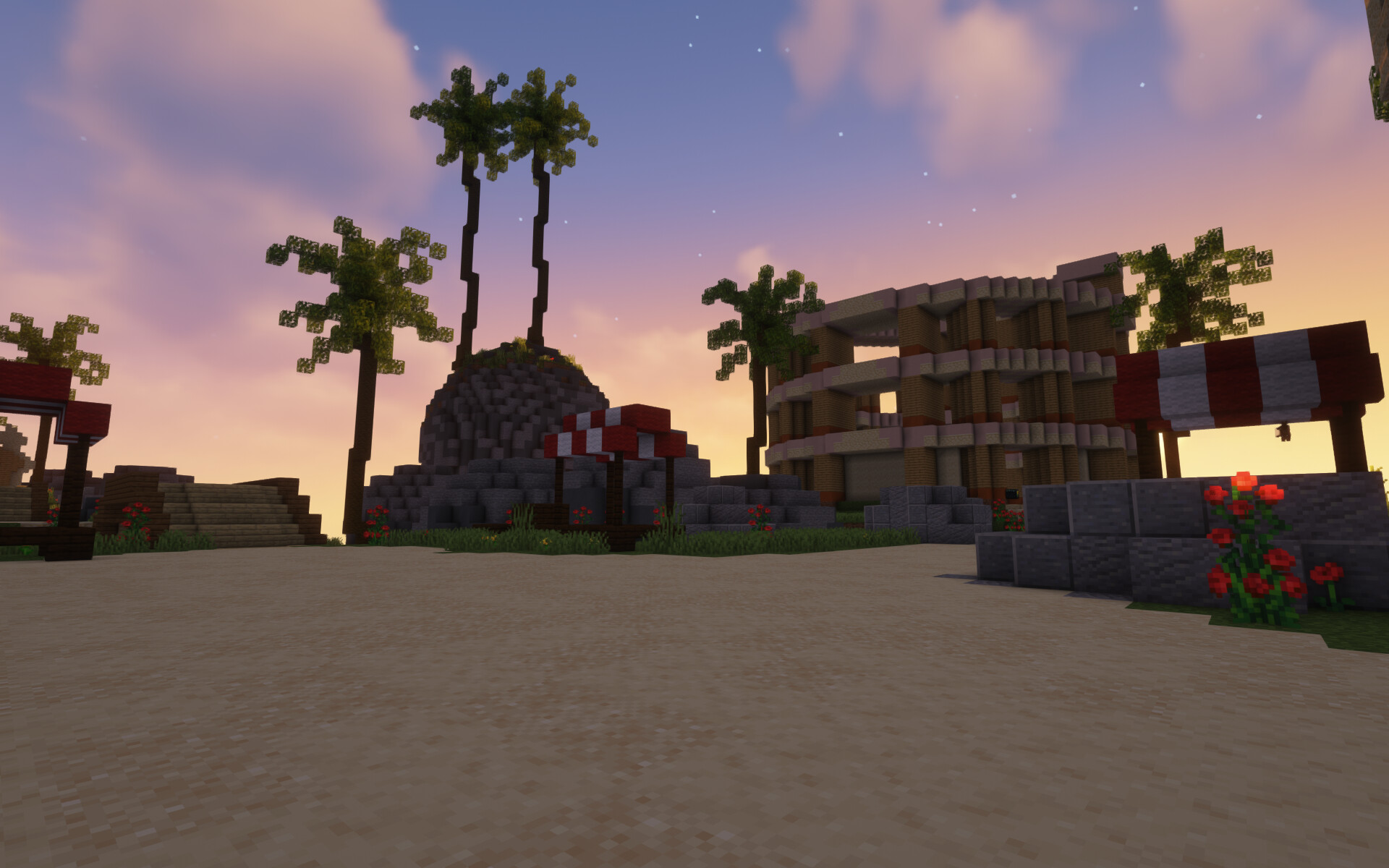 Floating Castle (For Skyblock) Spawn + DOWNLOAD Minecraft Map