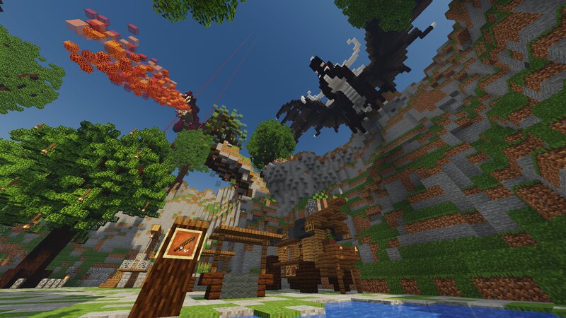 Dragon Fight Server Hub Minecraft Map