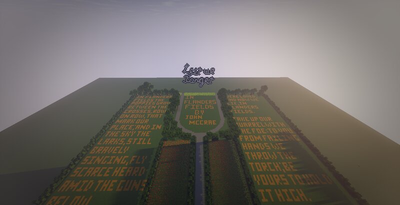 Vimy Ridge Memorial - Remembrance Day Minecraft Map