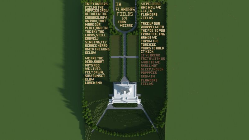 Vimy Ridge Memorial - Remembrance Day Minecraft Map
