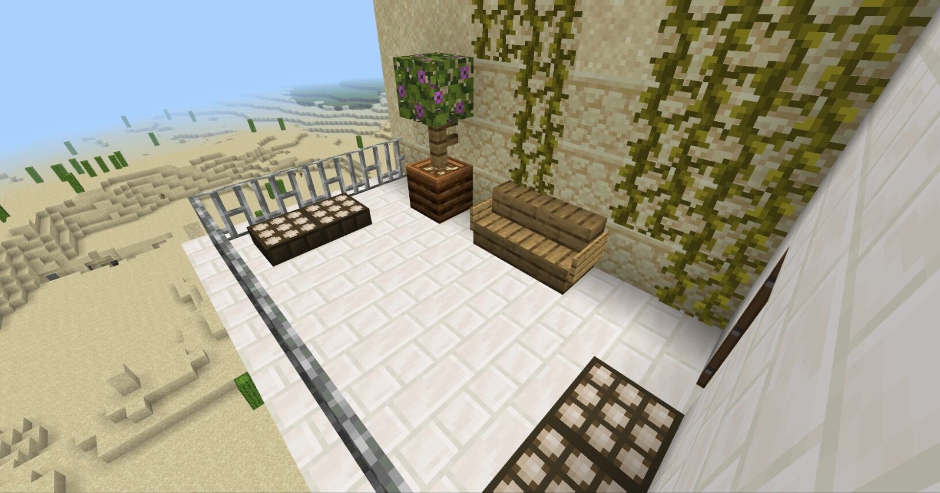 MODERN HOUSES - House on cliff (Bedrock Edition) Minecraft Map