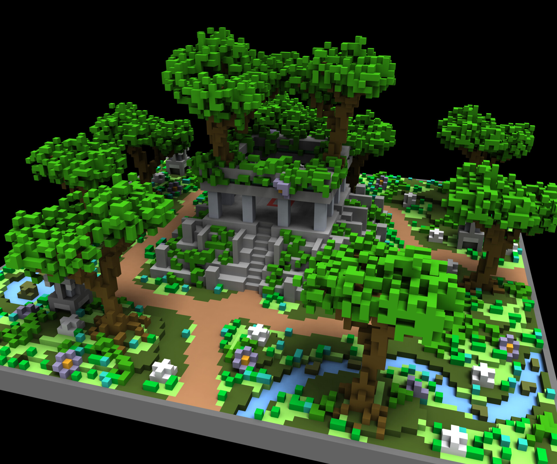 Jungle Temple KOTH [100x100] Minecraft Map