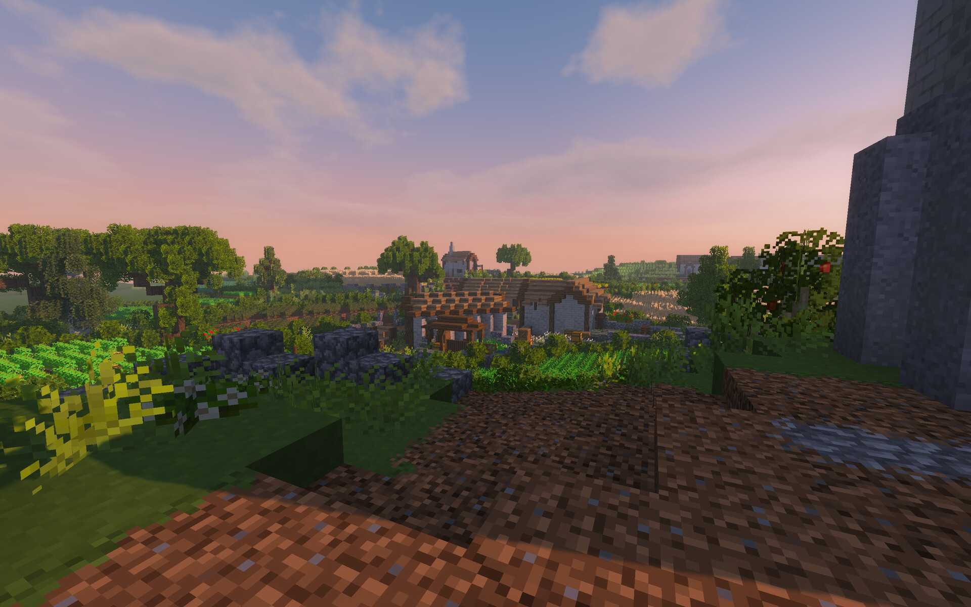 Medieval Hamlet Progress Minecraft Map