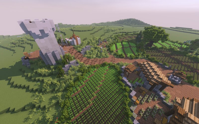 Medieval Hamlet Progress Minecraft Map