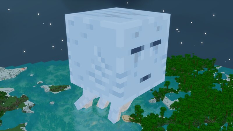 Ghast Mob Statues Minecraft Map