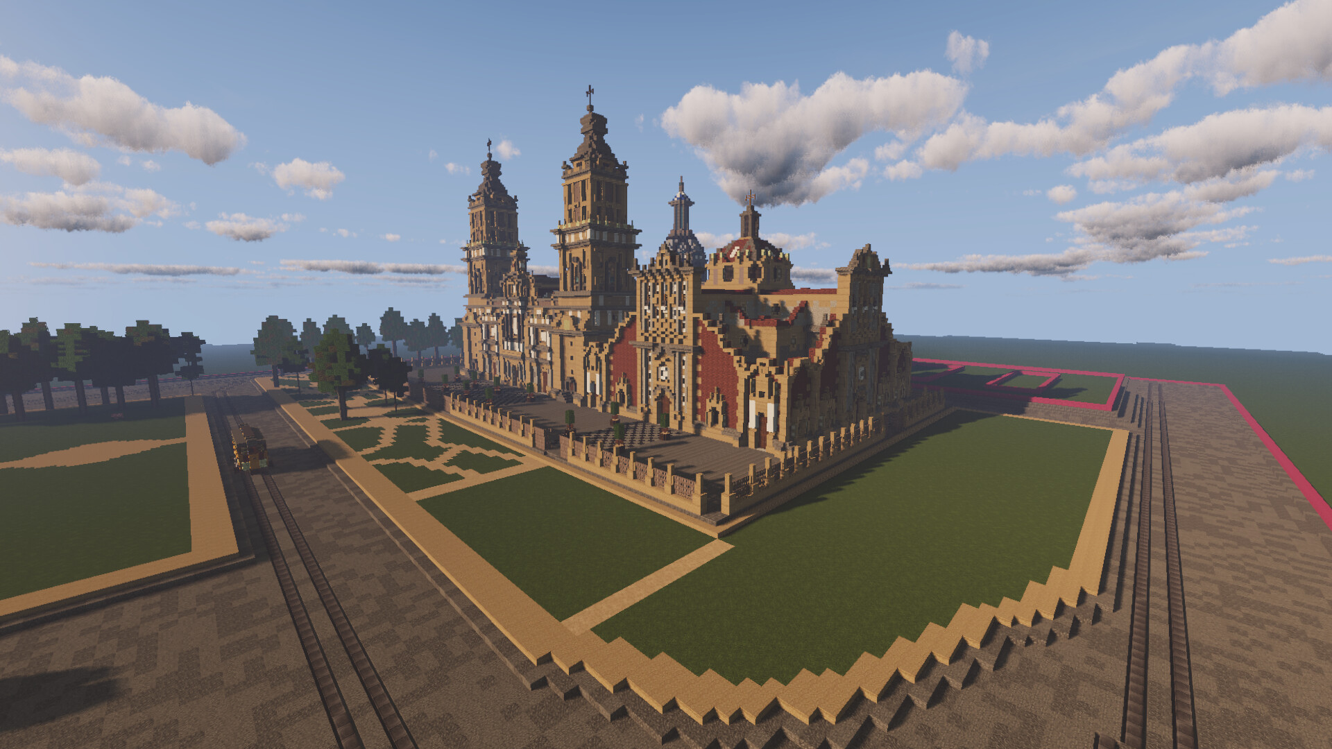 Mexico City Metropolitan Cathedral and Zócalo, 1888 (1:1 Scale ...