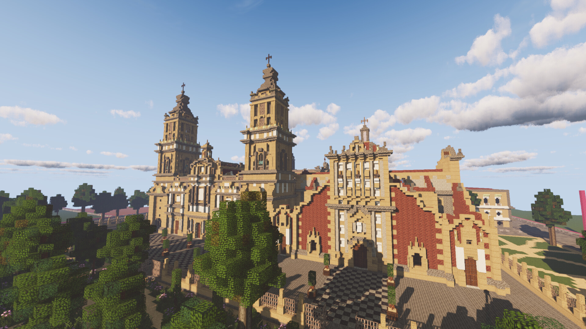 Mexico City Metropolitan Cathedral and Zócalo, 1888 (1:1 Scale ...