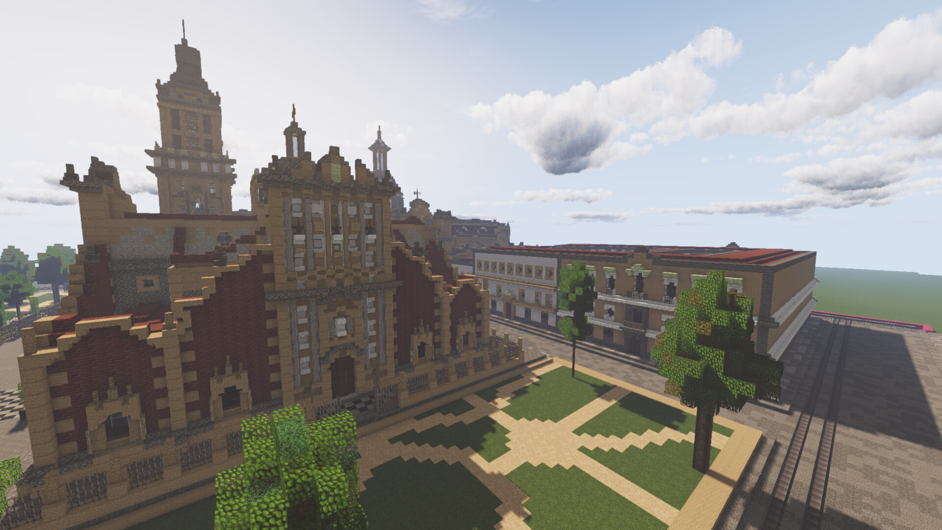 Mexico City Metropolitan Cathedral and Zócalo, 1888 (1:1 Scale ...