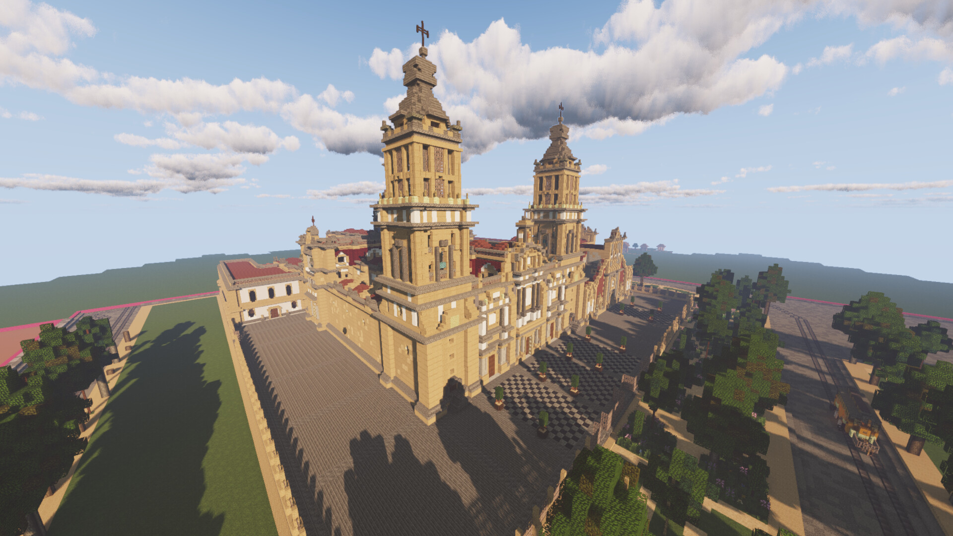 Mexico City Metropolitan Cathedral and Zócalo, 1888 (1:1 Scale ...