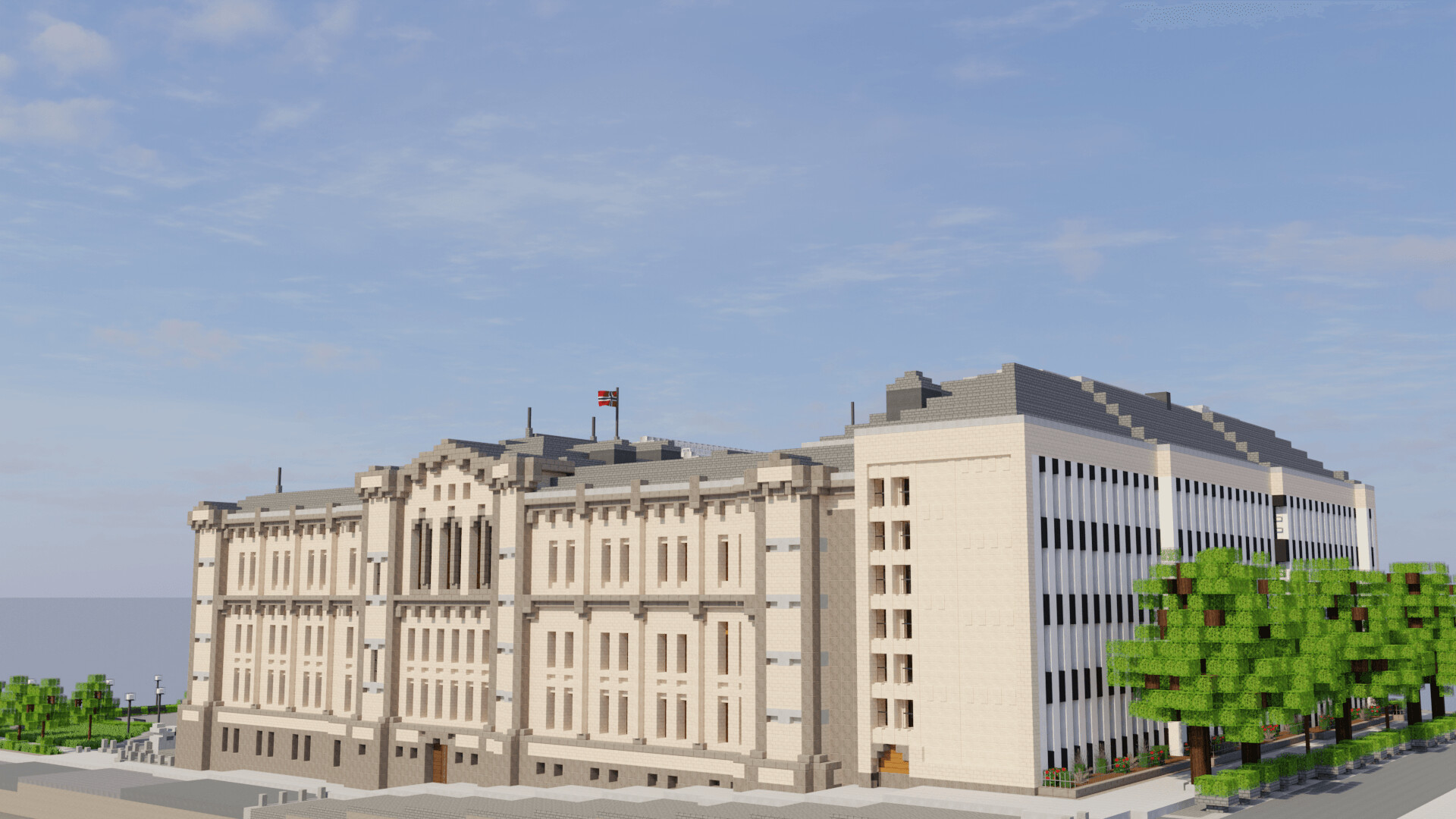 The Norwegian Parliament (Stortinget), Oslo / Norway Minecraft Map