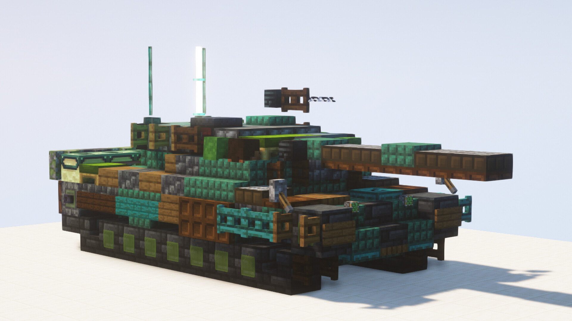 Leopard 2 A4 Main Battle Tank - 1.5:1 scale Minecraft Map