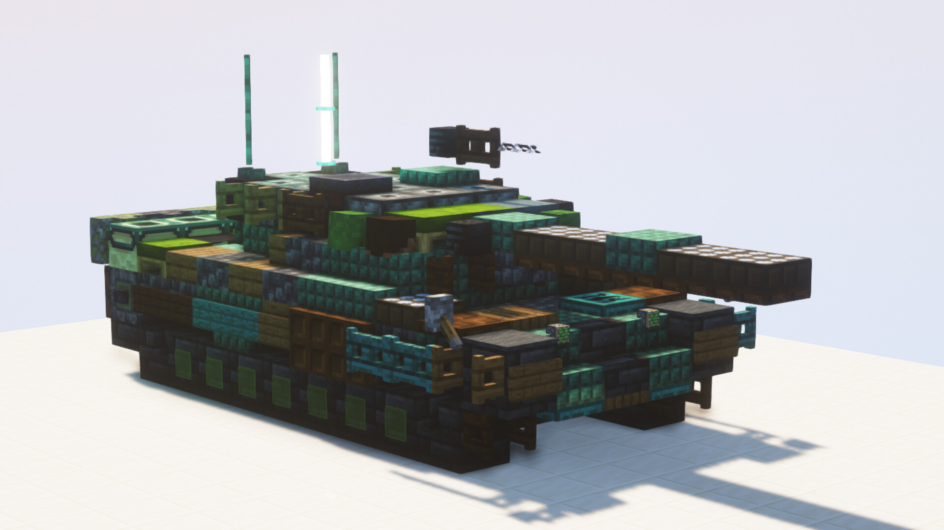 Leopard 2 A4 Main Battle Tank - 1.5:1 scale Minecraft Map