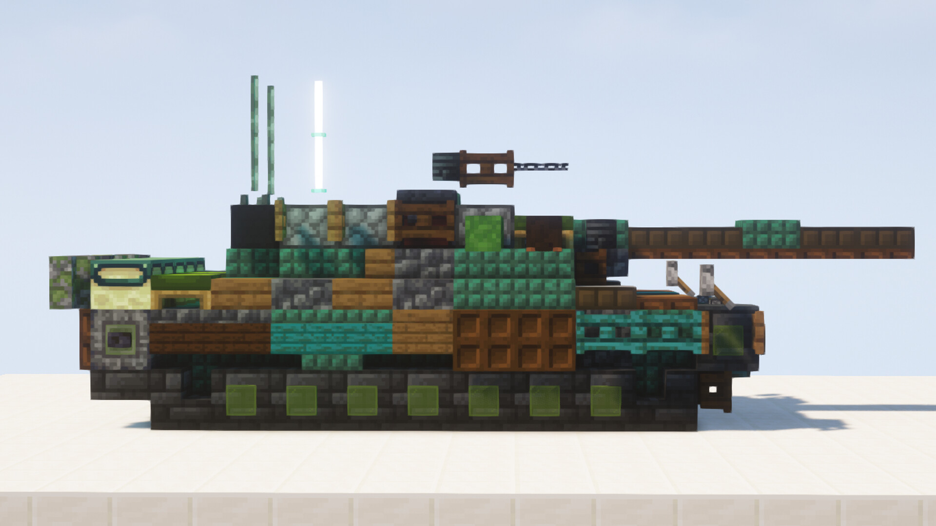Leopard 2 A4 Main Battle Tank - 1.5:1 scale Minecraft Map