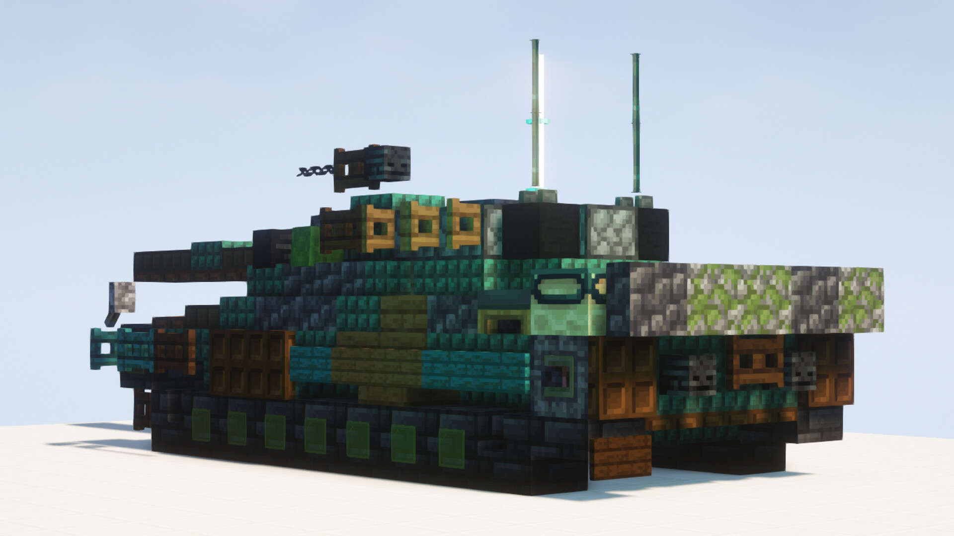 Leopard 2 A4 Main Battle Tank - 1.5:1 scale Minecraft Map