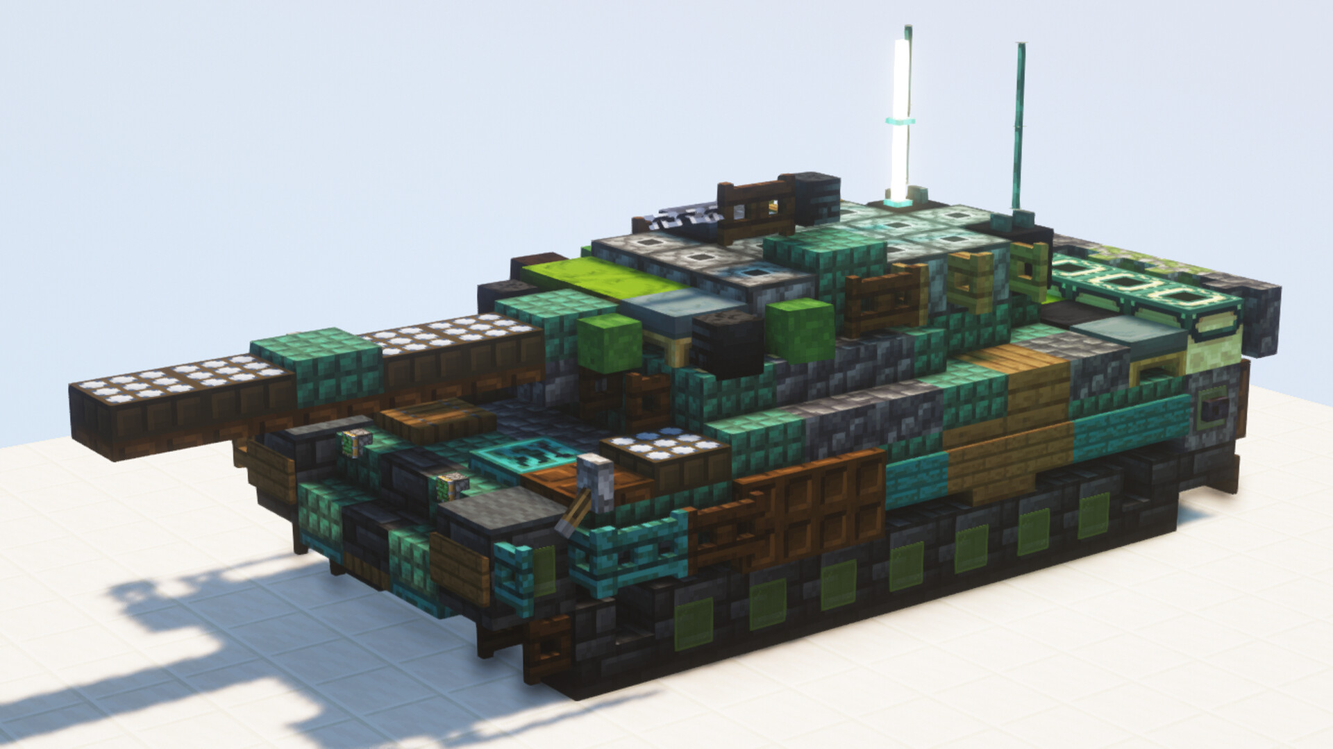 Leopard 2 A4 Main Battle Tank - 1.5:1 scale Minecraft Map