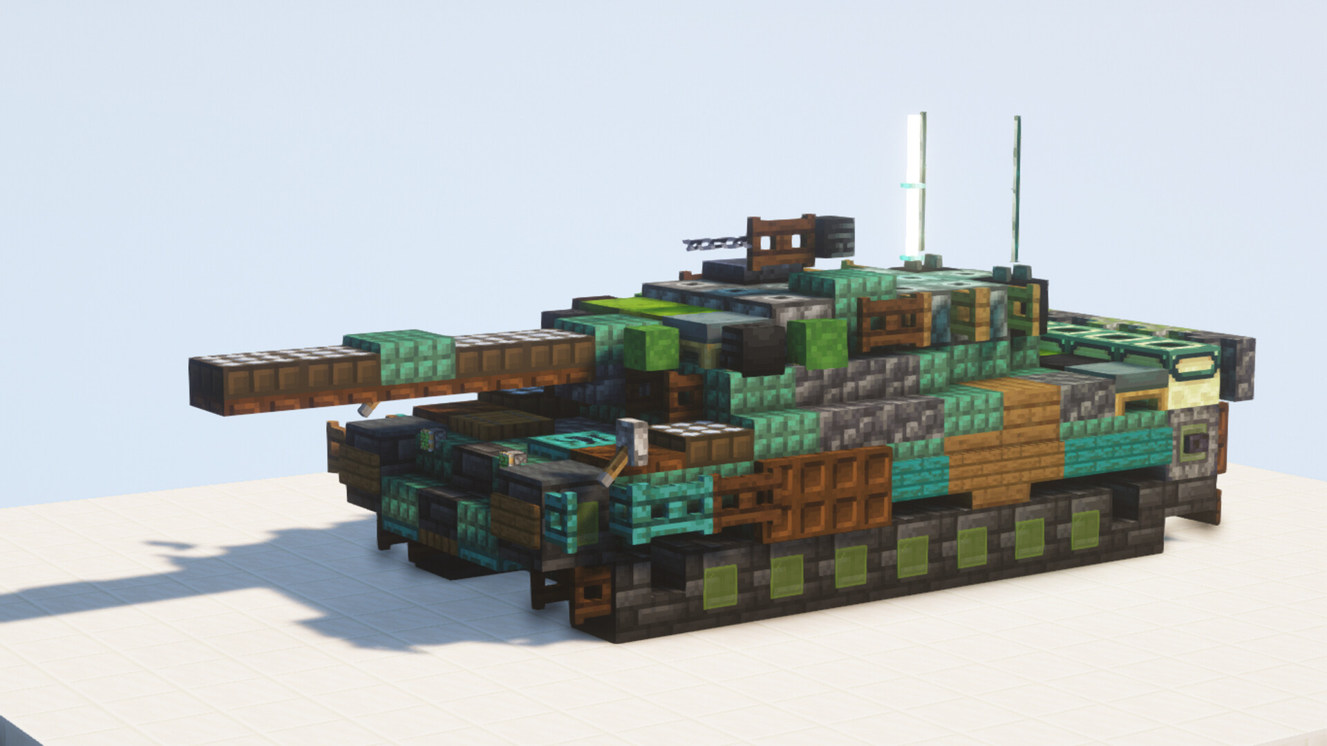 Leopard 2 A4 Main Battle Tank - 1.5:1 scale Minecraft Map