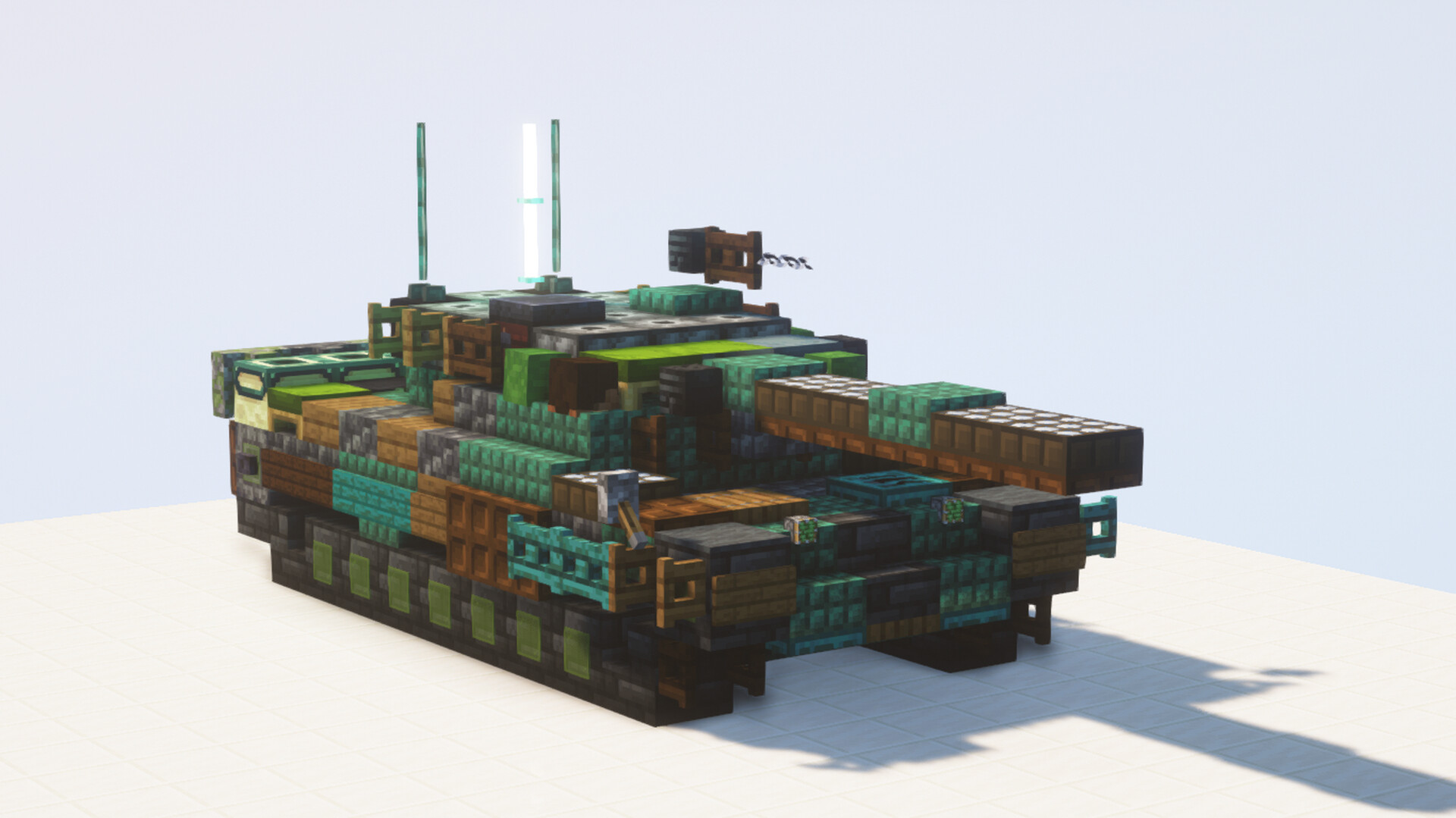 Leopard 2 A4 Main Battle Tank - 1.5:1 scale Minecraft Map
